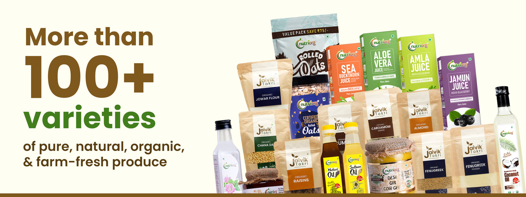 Jaivik Tokri - Authentic Organic Grocery & Veggies Online in Jaipur